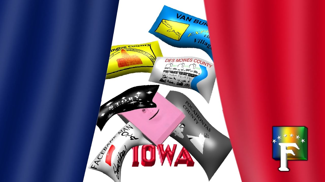 County Flags of Iowa (1996-2003) - YouTube