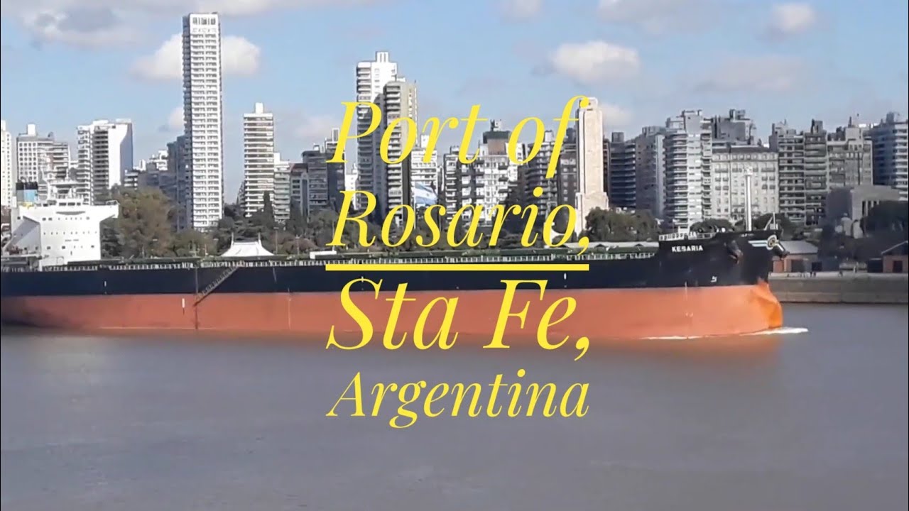 Rosario port in Sta. Fe Province, Argentina. - YouTube
