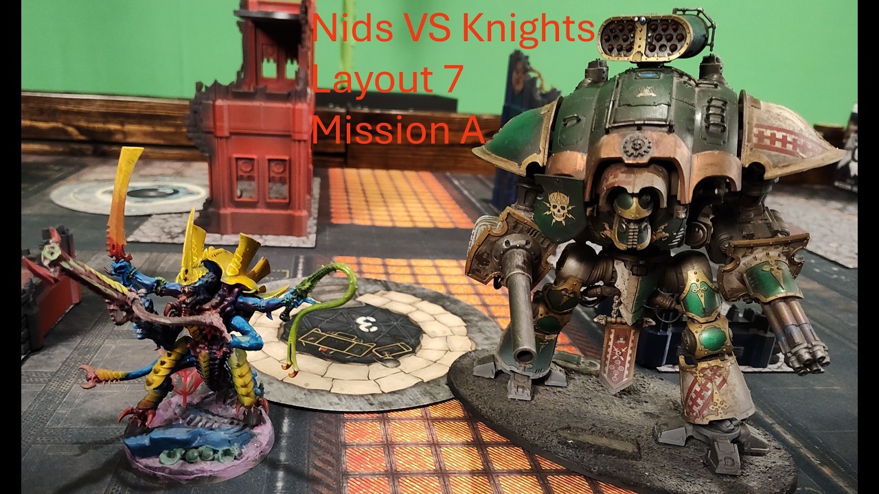 Warhammer 40k Layout 7 Mission A Practice game. - YouTube