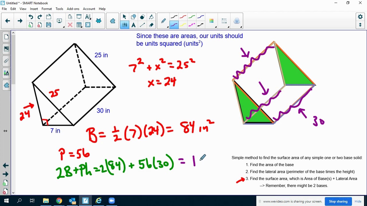 Surface Area of Prisms and Cylinders - YouTube