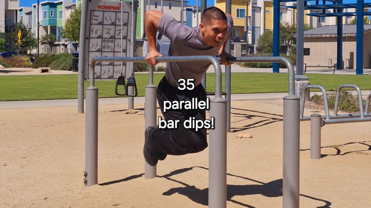 Just 35 parallel bar dips! - YouTube