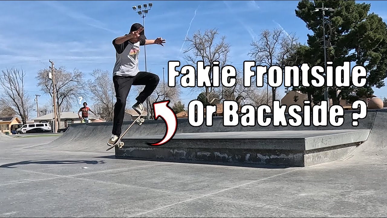 Fakie Frontside or Backside? | Lunch Break Skate Session - YouTube