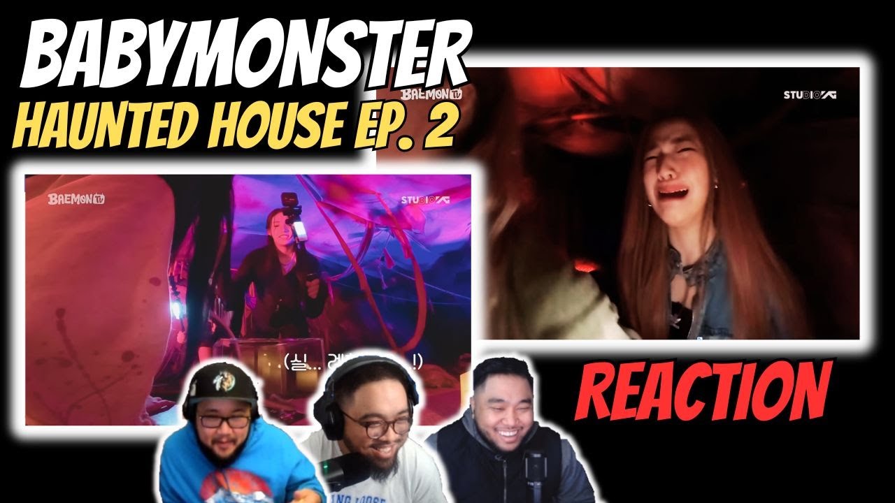RUKA IS JUMPY PART 2! BABYMONSTER BAEMON TV - HAUNTED HOUSE EP.02 ...