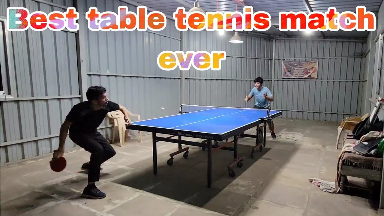 Intense Table Tennis Match with My Friend | Fun Rallies & Friendly ...