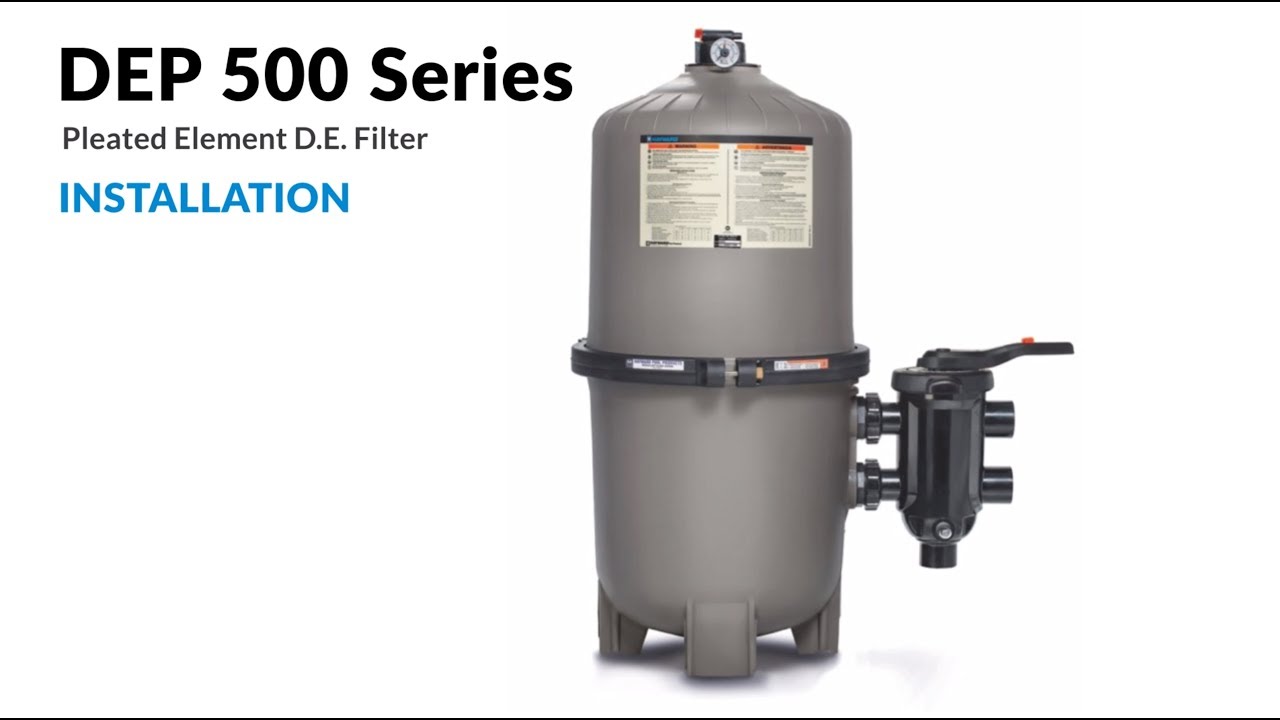 DEP 500 Series Pleated Element D.E. Filter Installation - YouTube