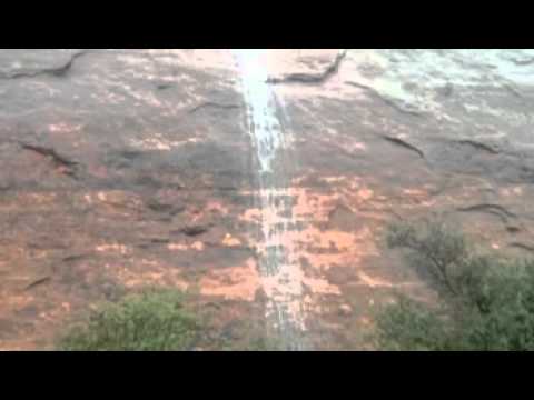 Slick rock waterfall in Snow Canyon UT - YouTube