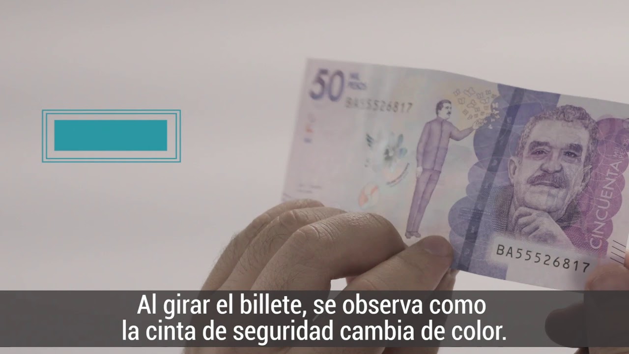 Reconociendo nuestros billetes: la cinta de seguridad - YouTube