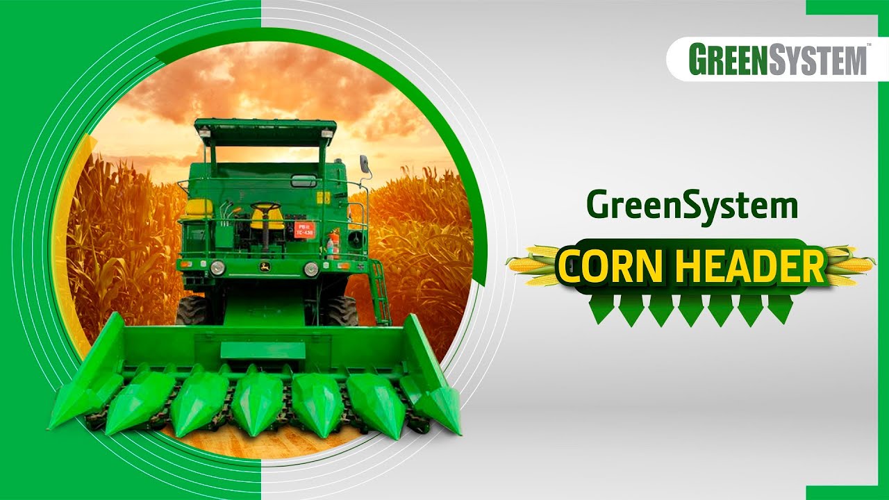 John Deere - GreenSystem Corn Header | Combine Harvester - YouTube