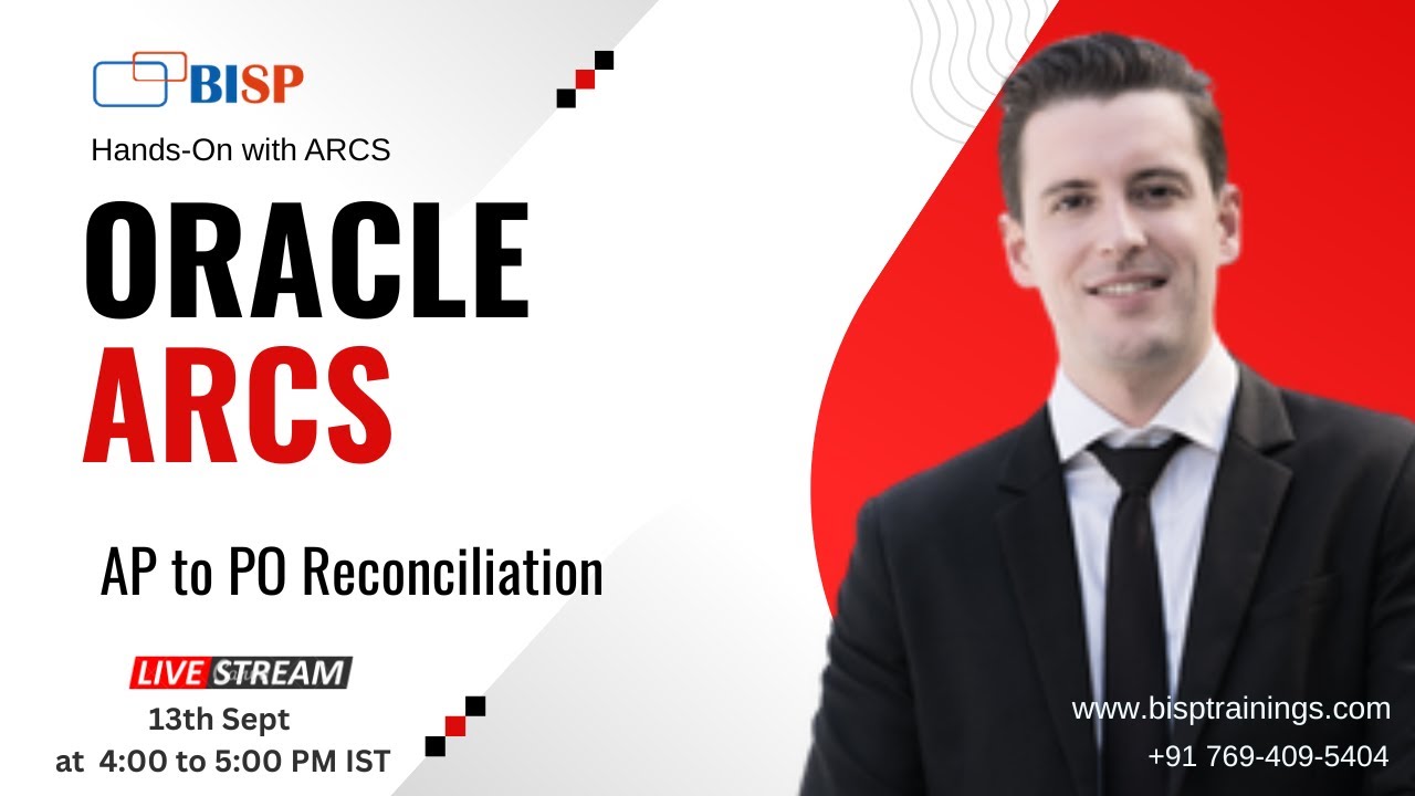 LIVE Webinar: Oracle ARCS – AP to PO Reconciliation - YouTube