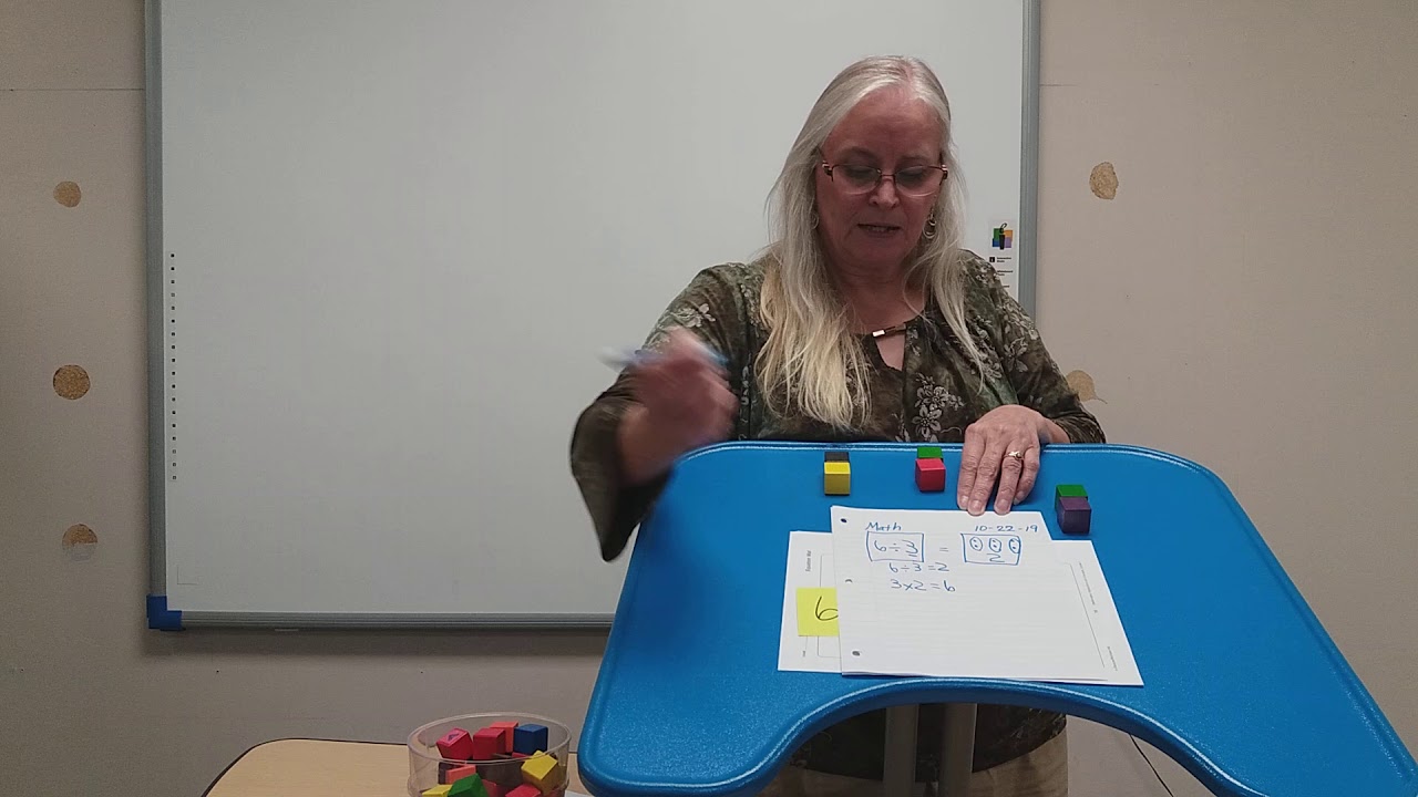 Introduction to Division Using Manipulatives - YouTube