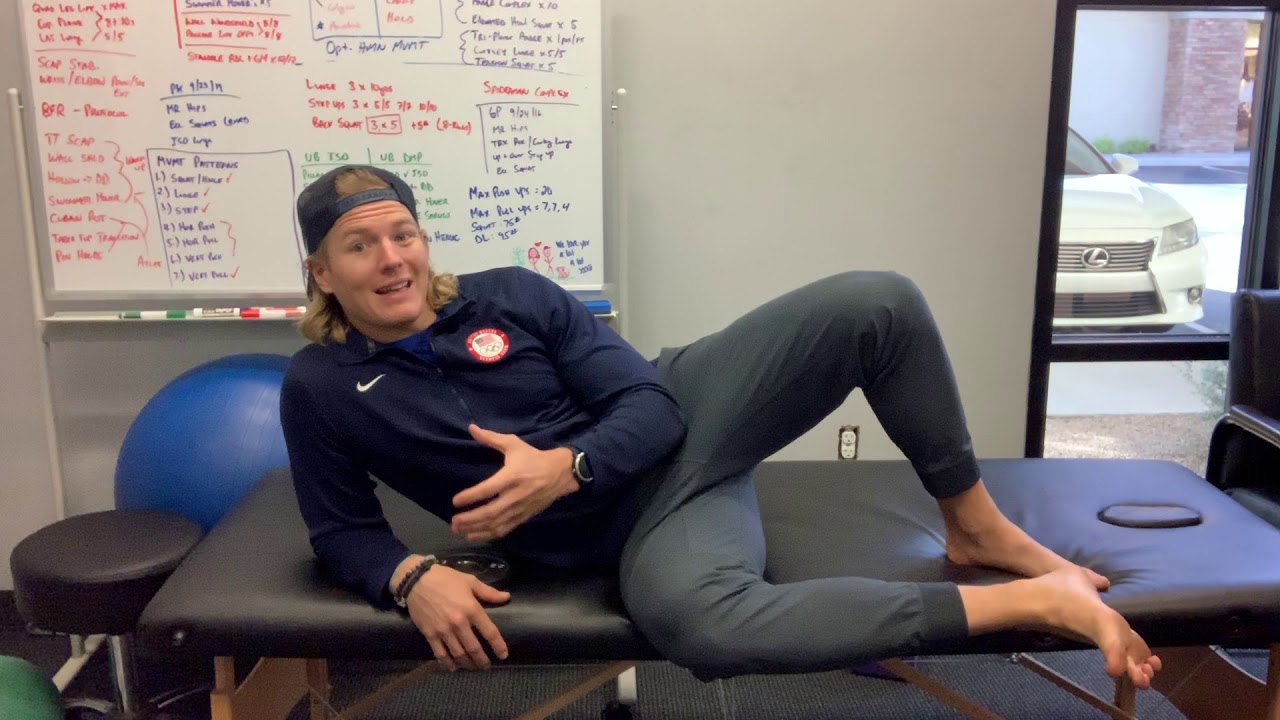 Hip Internal Rotation Side-lying - YouTube