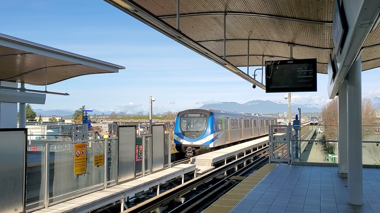Canada Line Skytrain - Lansdowne Station - YouTube