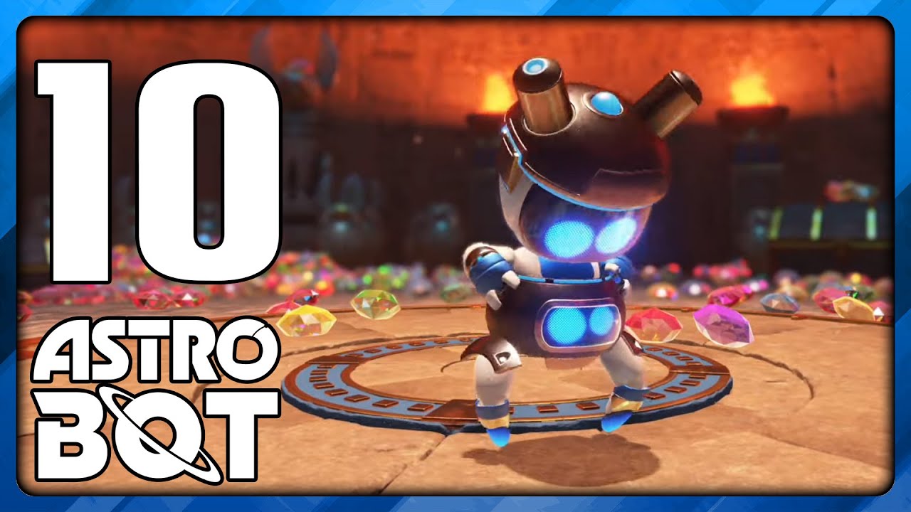 Pyramids, Lava & VERY CHALLENGING Square Stages! Part 10: Astrobot ...