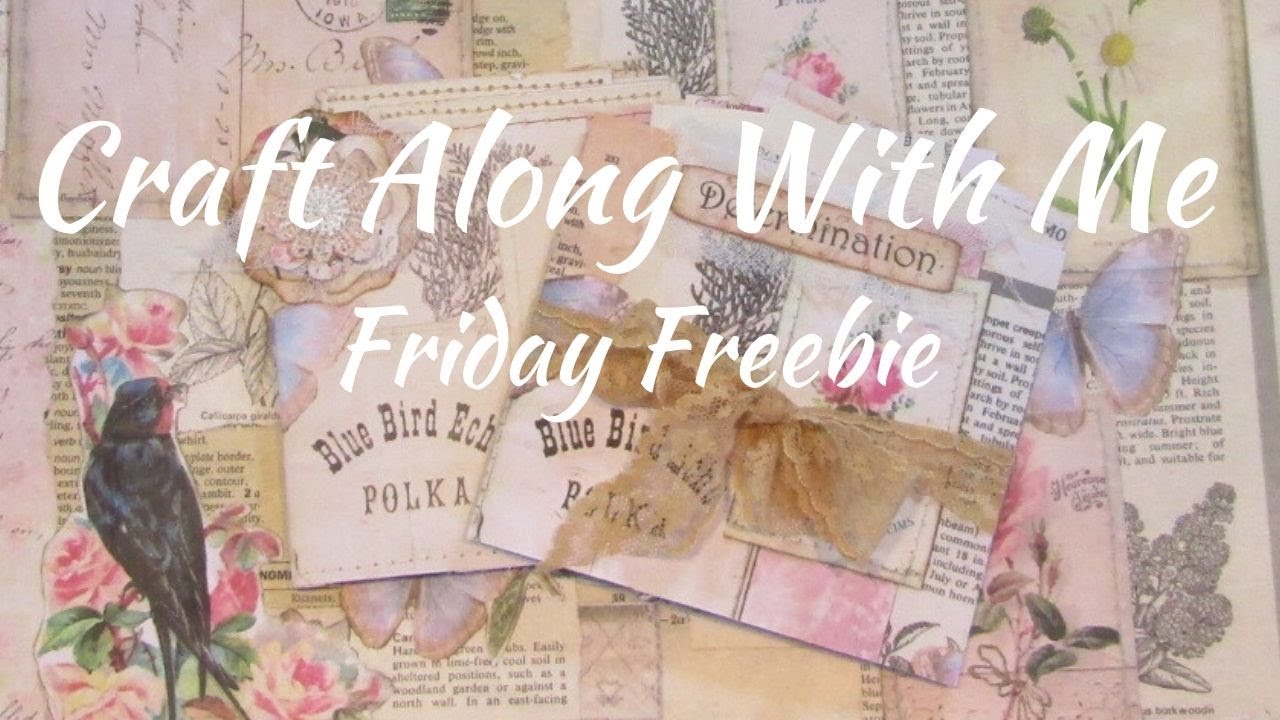 Craft Along With Me Friday Freebie - YouTube