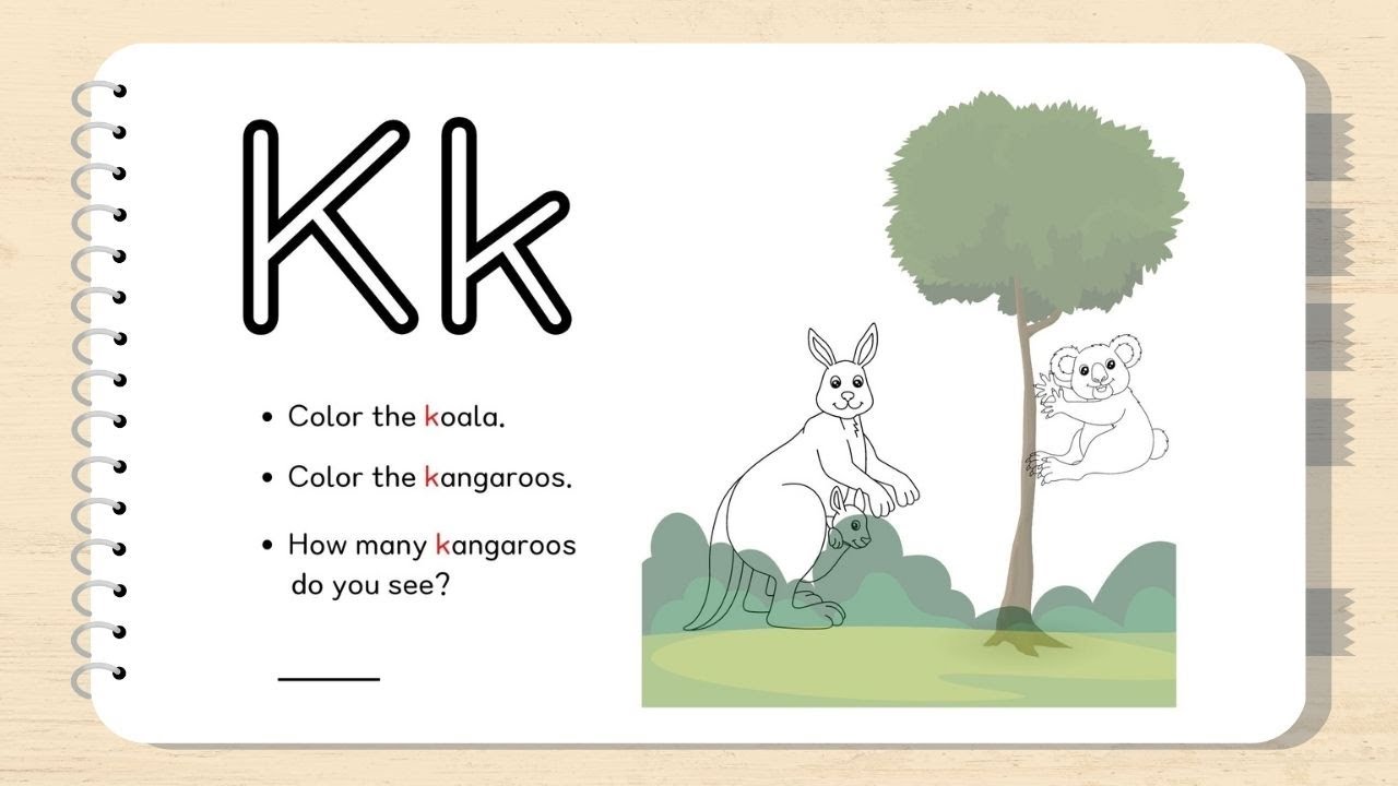 Let's learn letter Kk | 즐겁게 익히는 알파벳 Kk - YouTube
