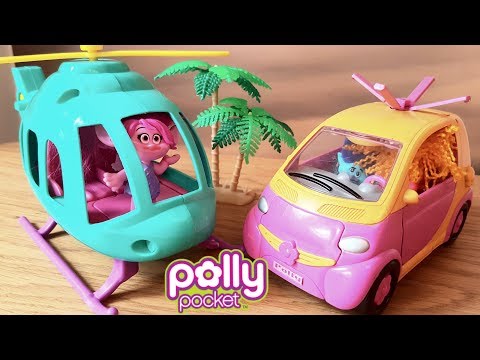 Polly Pocket Car/Helicopter TROLLS Toys