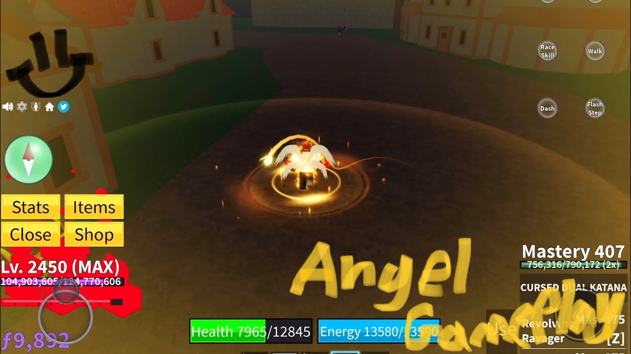 BLOX FRUITS ANGEL V4 GAMEPLAY! +I got PERM rumble! - YouTube