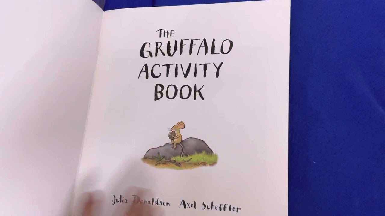 The Gruffalo Activity Book- new book - YouTube