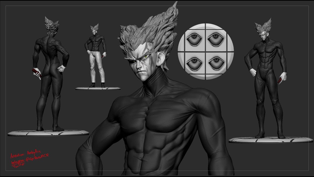 Garou - One Punch-Man Statue - Turnaround - YouTube