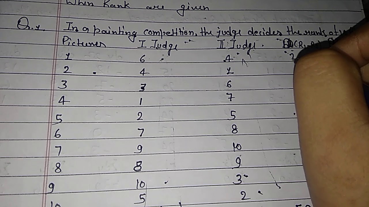 How To Calculate Spearman s Rank Different Method Of Correlation Part 1 how-to-calculate-spearman-s-rank-different-method-of-correlation-part-1