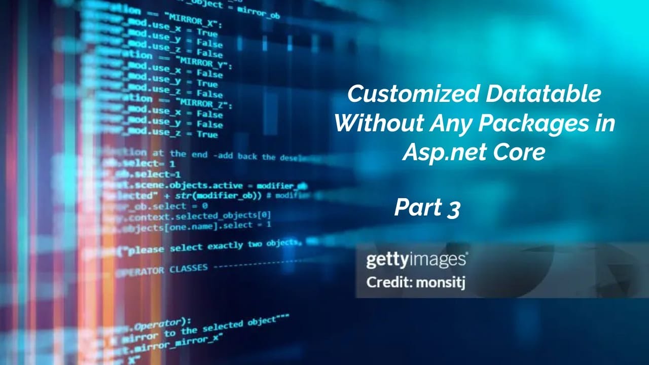 Customized DataTable In Asp .Net Core (Arabic - بالعربي) - Register ...