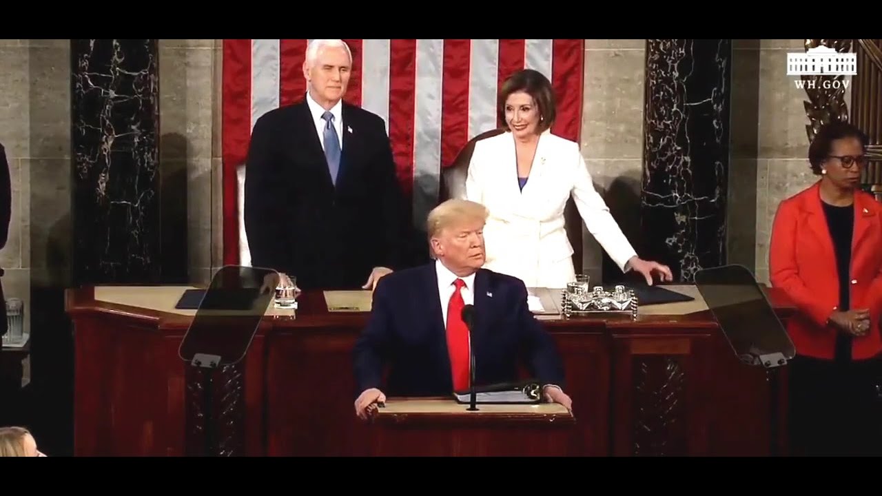 Donald Trump Refuses to Shake Nancy's Hand During State of the Union ...
