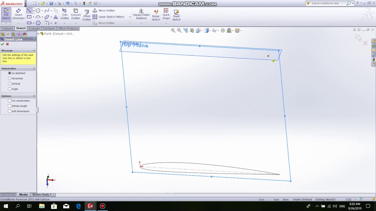 How to draw delta wing easily by using solidworks? - YouTube