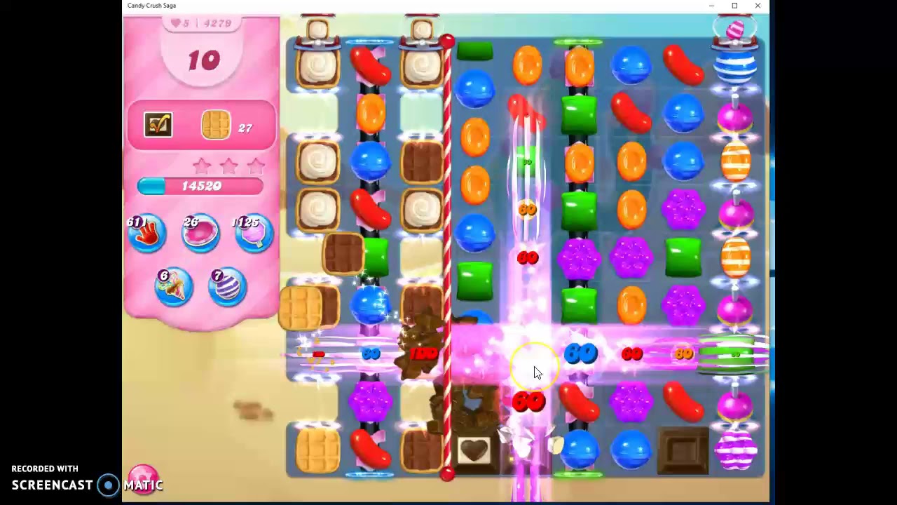 CANDY CRUSH SAGA LEVEL 4279 23 MOVES 1 STAR NO BOOSTERS - YouTube
