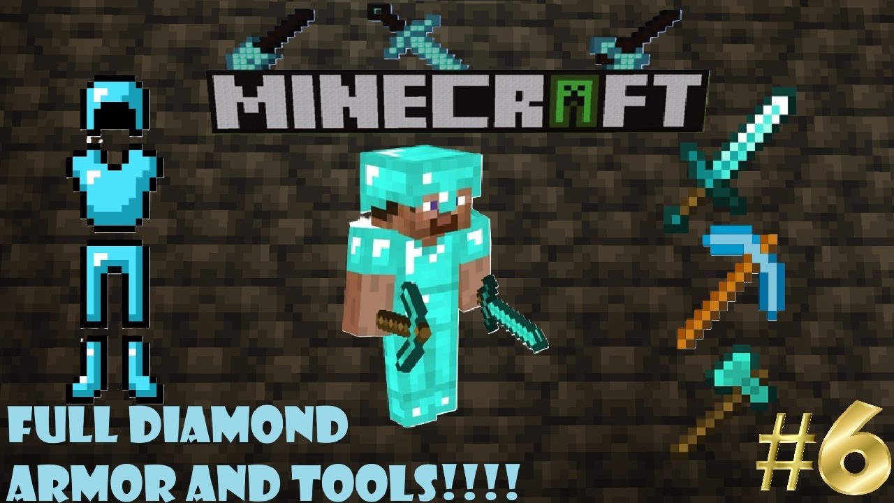 I Crafted Full Diamond Armor In Minecraft!! (EPISODE - 6) - YouTube