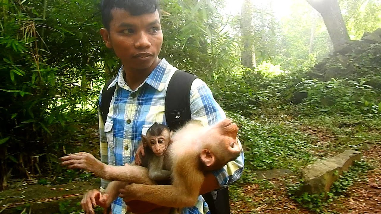 Baby runs into forest, I lizza & Sovana helps to comfort & bring him ...