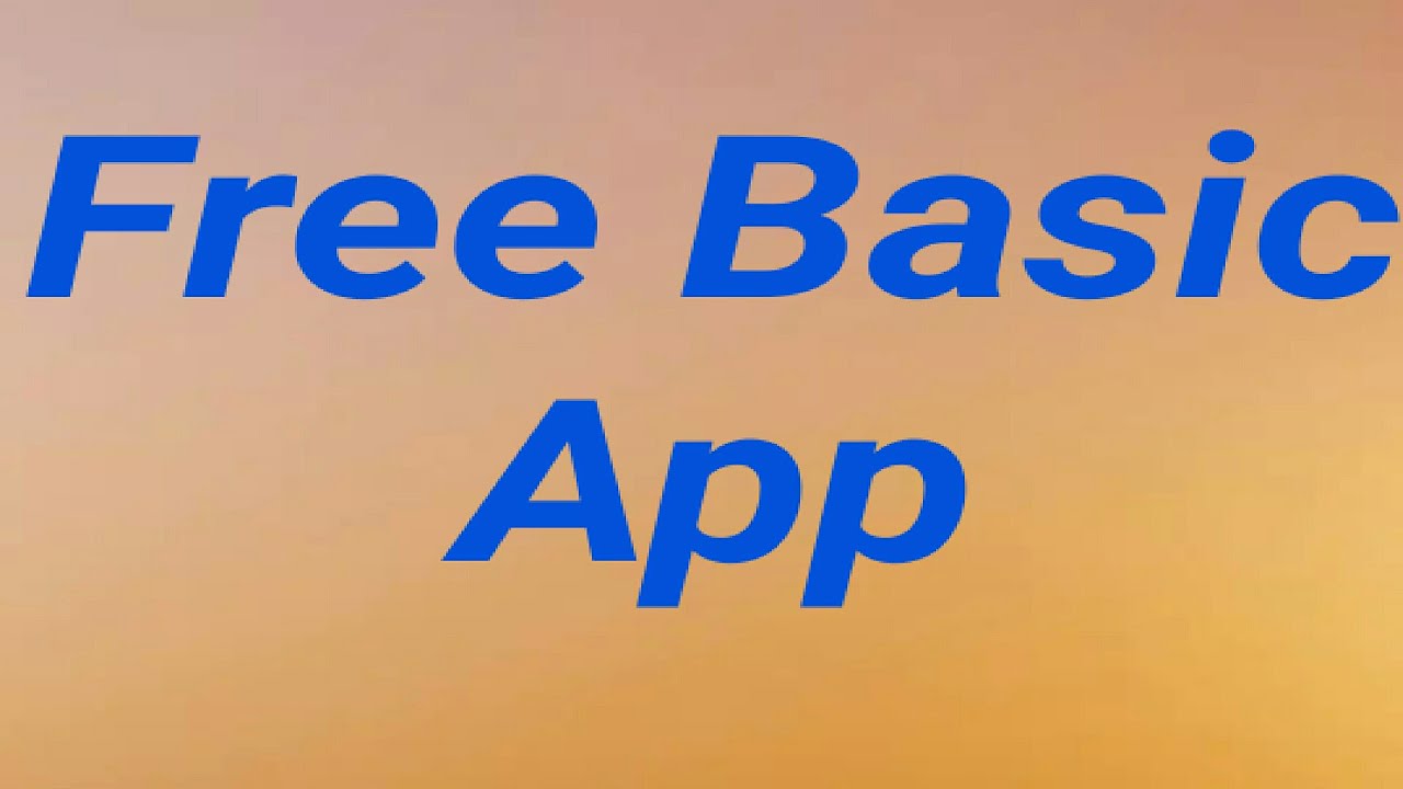 Free Basic App। Use Free Facebook Without Data - YouTube