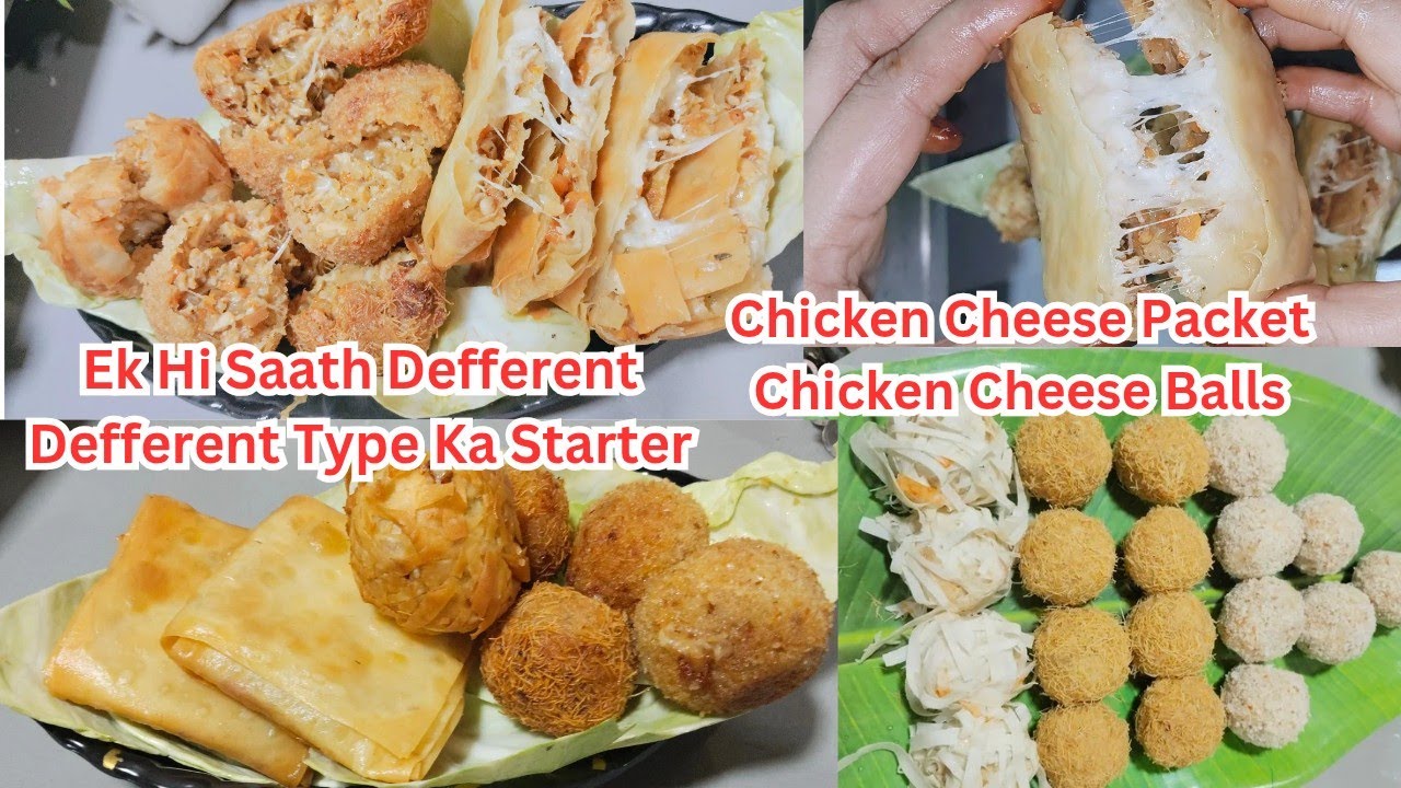 Chicken Cheese Packet Aur Chicken Cheese Balls Recipe 👍 Quick And Easy ...