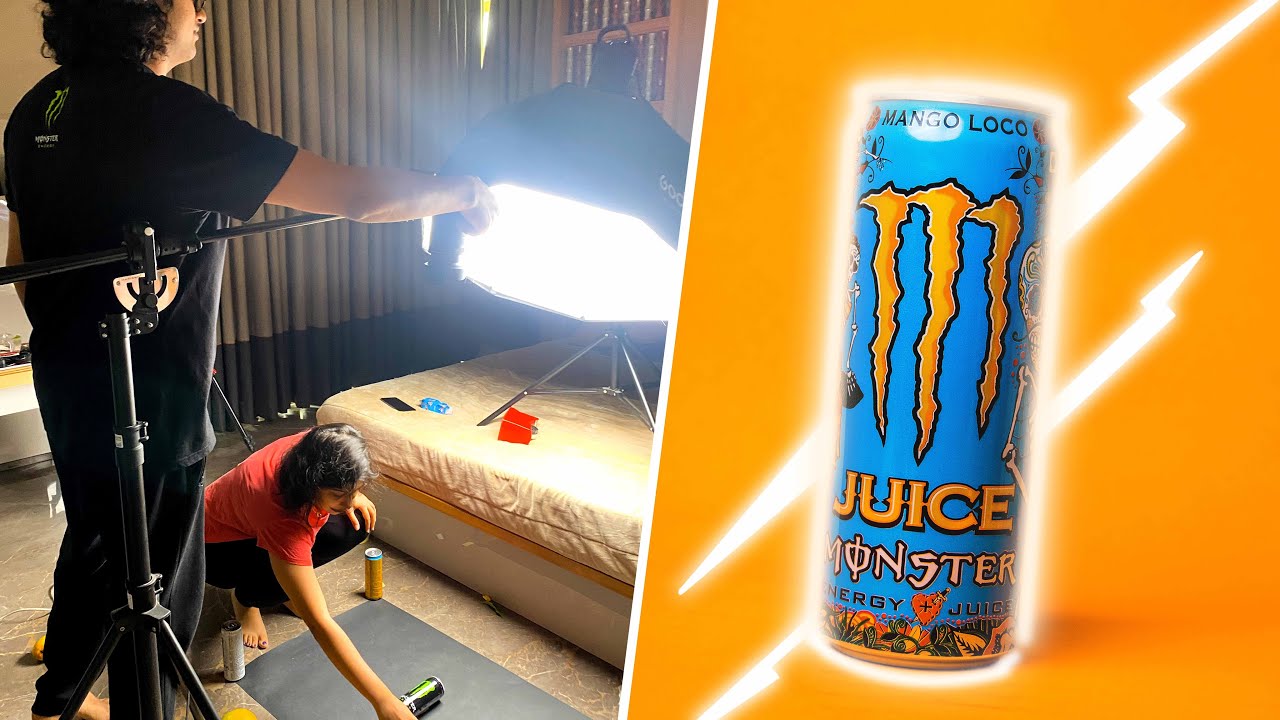 I Made a MONSTER TV Commercial/B-roll At Home | Full Behind The Scenes ...