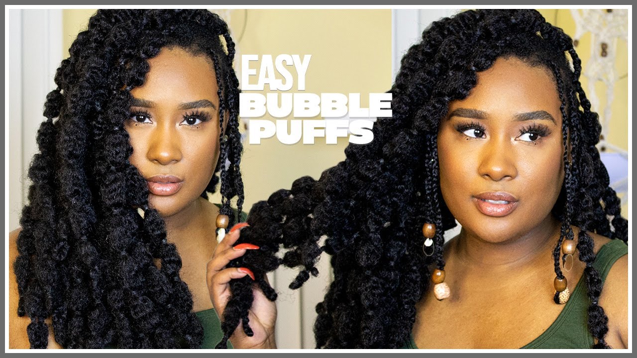 🔥EASY BUBBLE PUFF/ POODLE PUFF BRAIDS | BEGINNERS TUTORIAL W ...