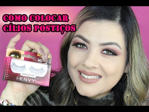 Como colocar cílios postiços - INICIANTES - SABRINA SANTOS.