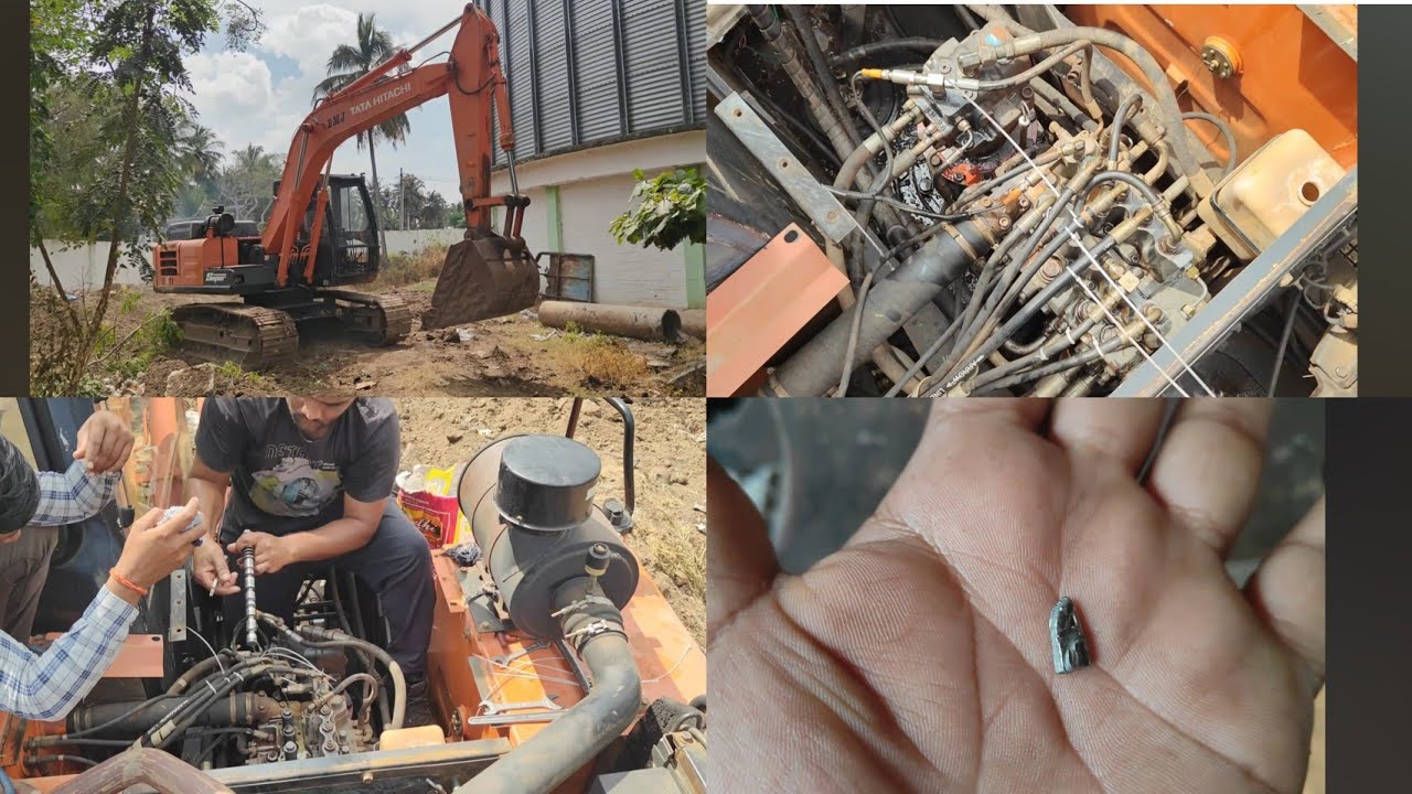 Tata Hitachi Ex110 excavator control valve spool struck problem solved ...