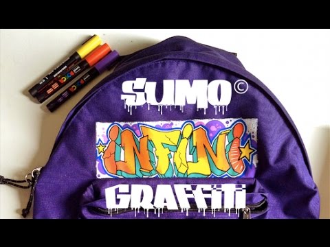 Graffiti canvas Graffiti backpack - YouTube