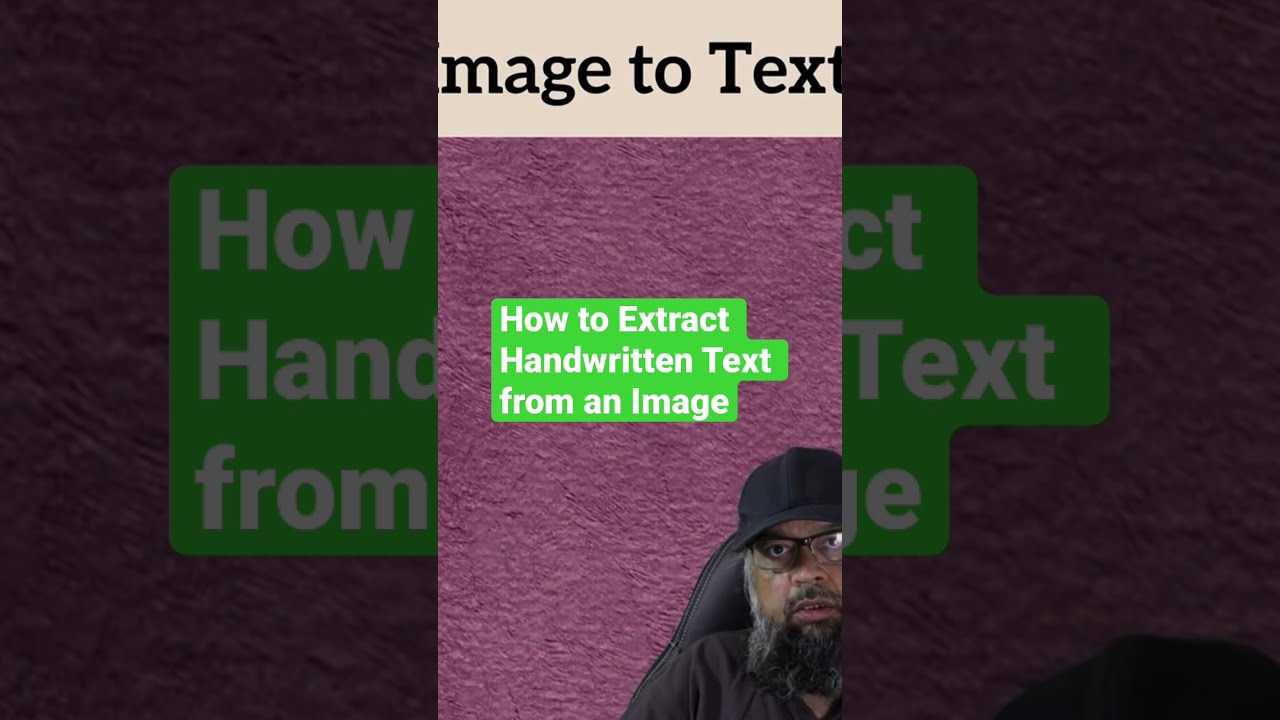 How To Extract Handwritten Text From An Image YouTube How To Extract Handwritten Text From An Image YouTube