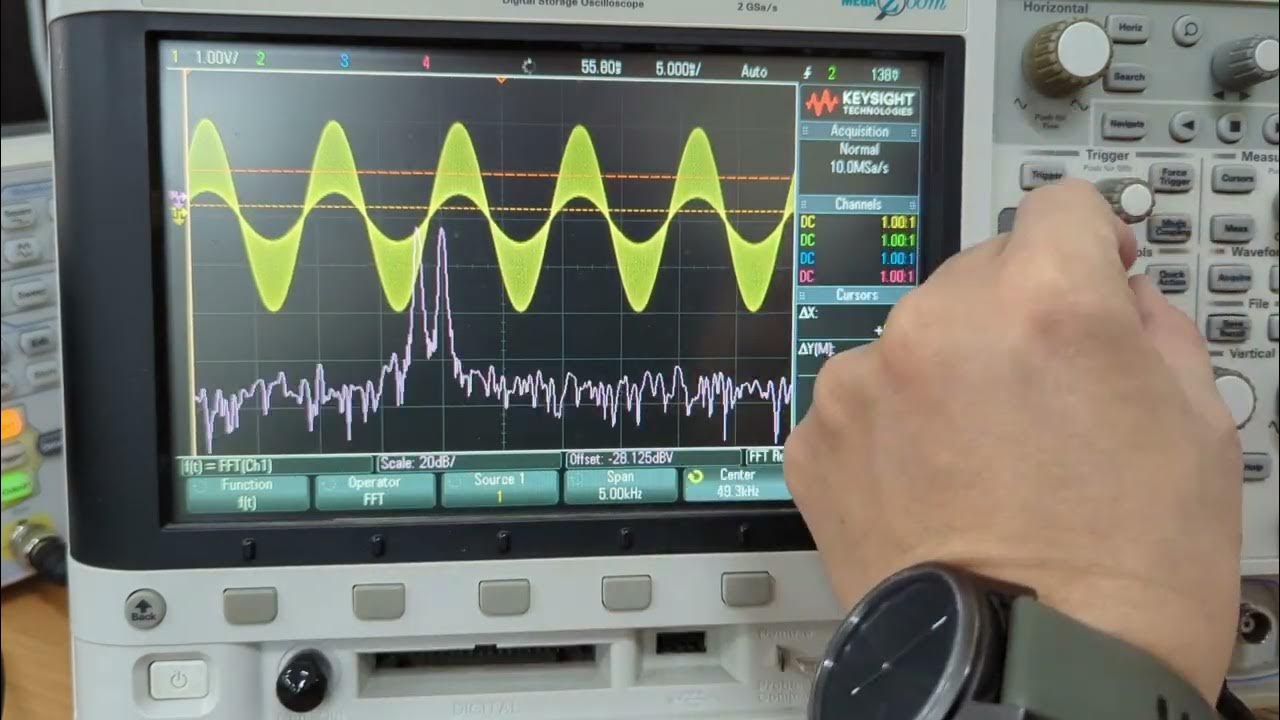Oscilloscope FFT Tutorial - YouTube