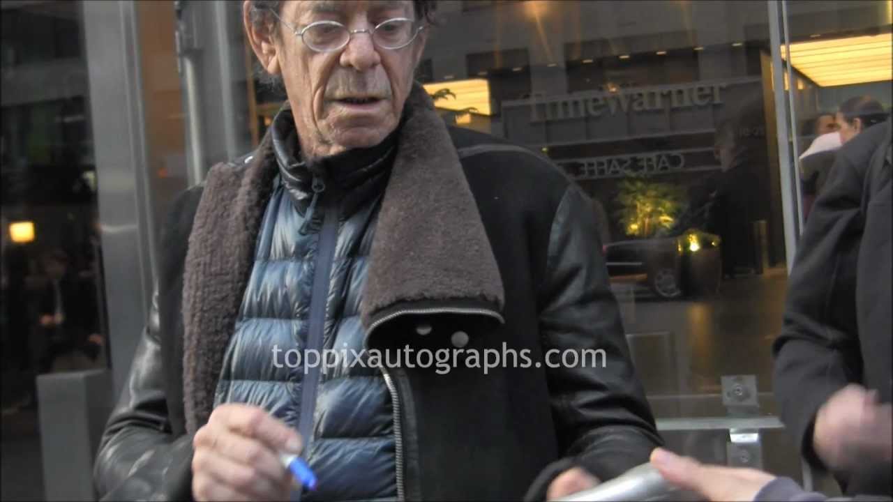 Lou Reed - Signing Autographs at the 'Phil Spector' Premiere in NYC ...