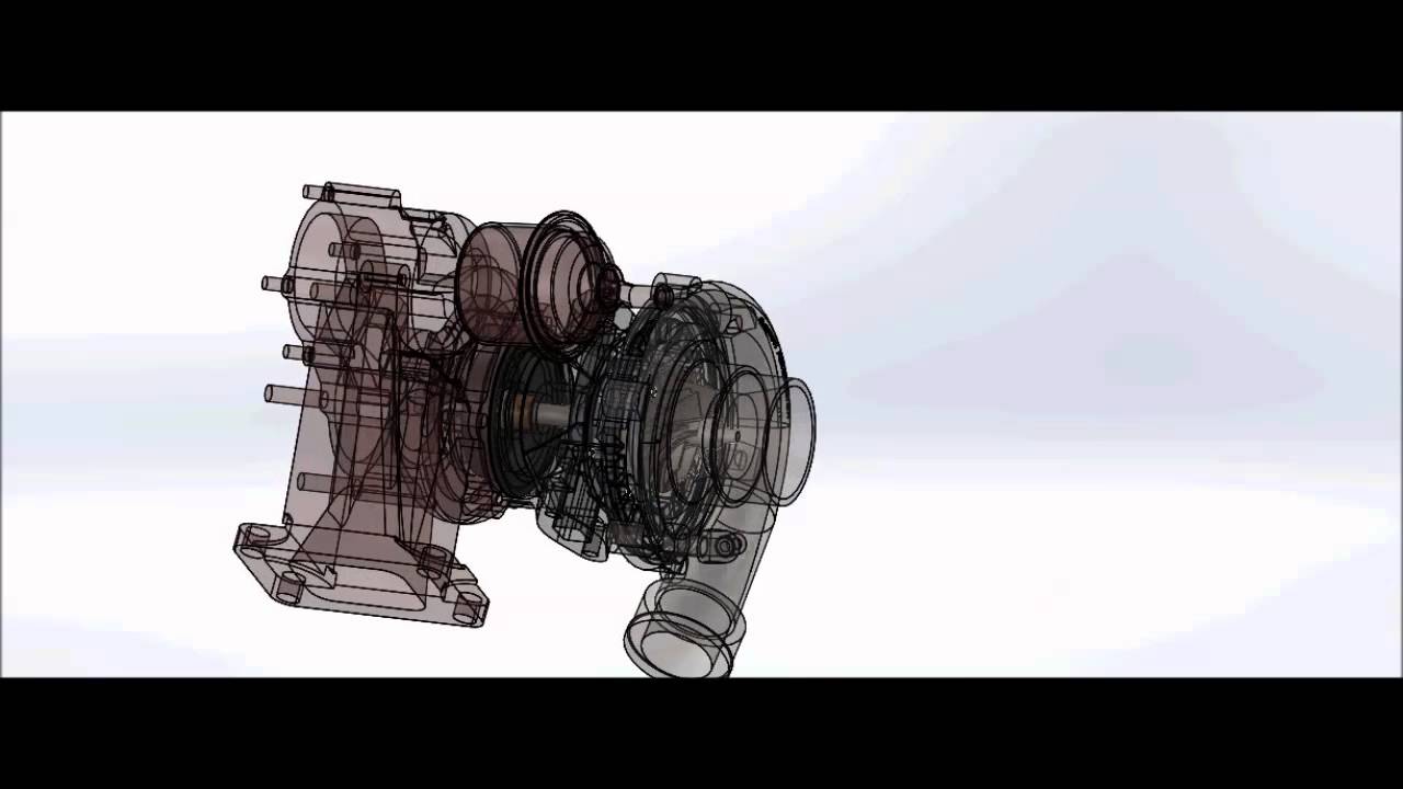 Turbo Garret - SolidWorks CAD ISEL - YouTube