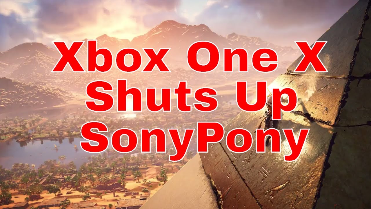 Xbox One X Wins Over Sony Pony - YouTube