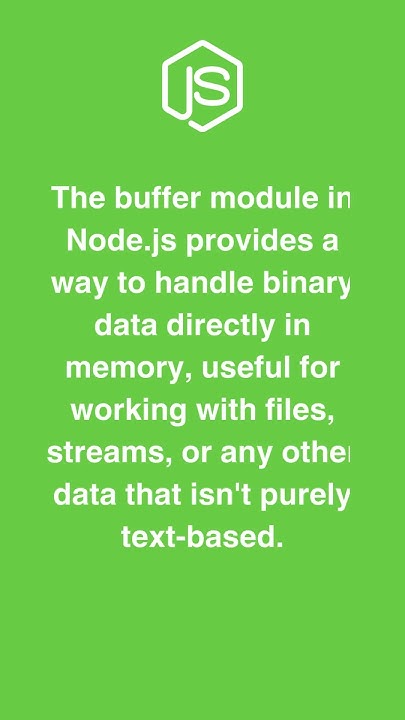 buffer Module in Node.js - YouTube