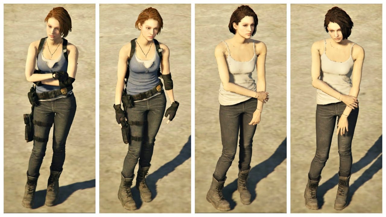 Jill Valentine - Resident Evil 3 🔥 GTA 5 MOD [Add-On Ped] - YouTube