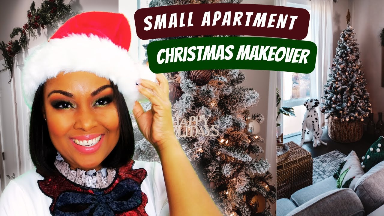STUDIO APARTMENT CHRISTMAS MAKEOVER 🎄 (small apartment edition) - YouTube