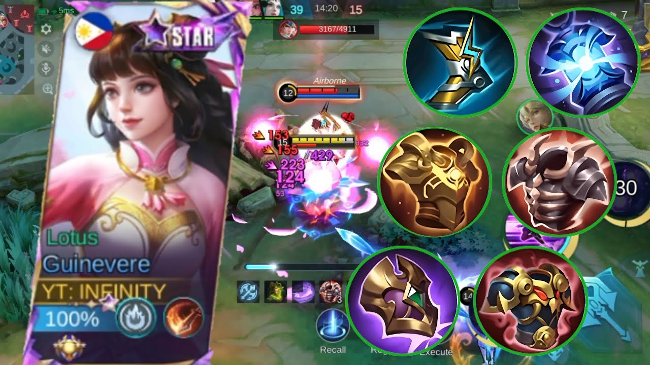 GUIN TANKY BUILD AGAINST ZILONG - YouTube