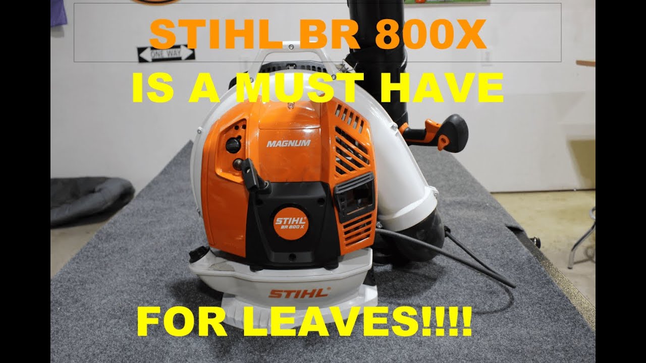 STIHL BR 800X Magnum back pack blower is a must have for moving leaves ...