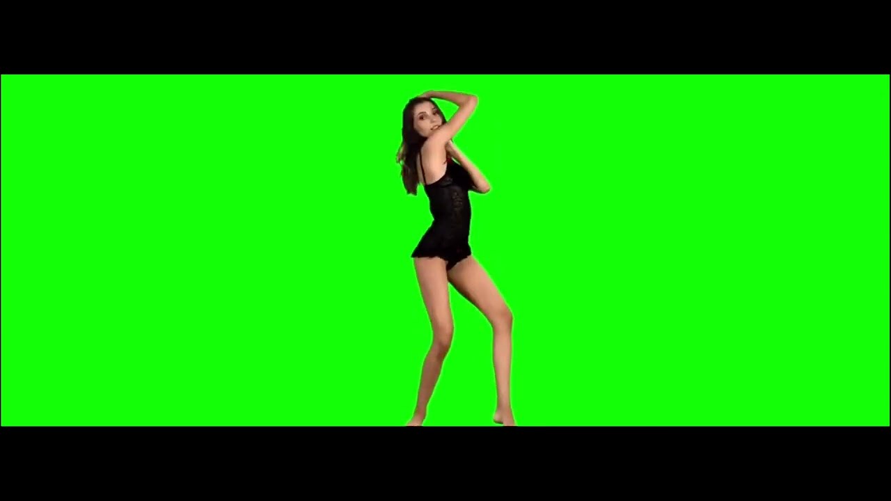 Green Screen Girl Dancing 001 Youtube
