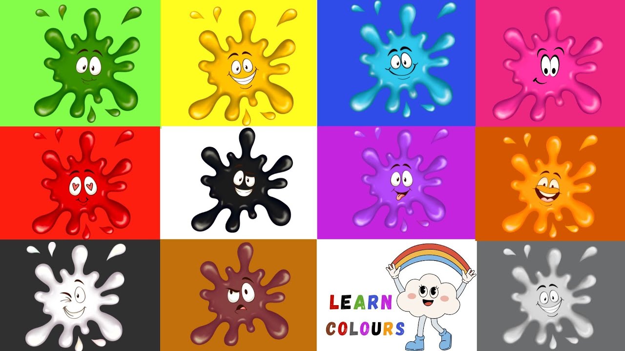 The Colors Song | English Vocabulary for Preschool Kids|Learn Color ...