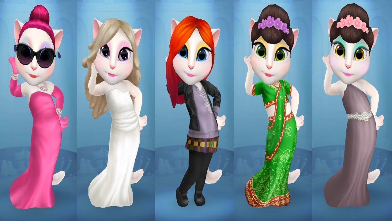 My Talking Angela Gameplay Level 600 VS Level 601 VS Level 602 VS Level ...